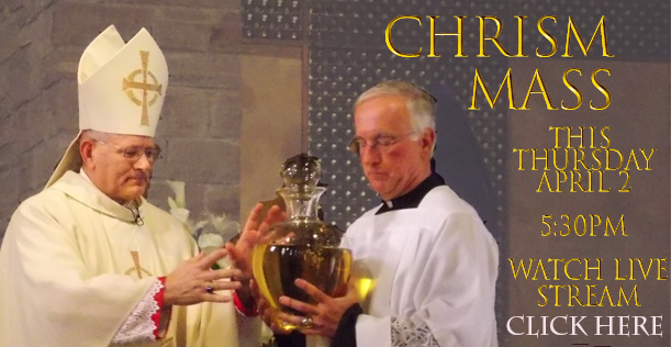 Chrism Mass Thursday April 2nd – Welcome